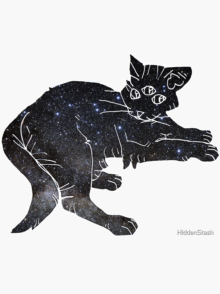 Starfield Psychic Cat 2 Sticker By Hiddenstash Redbubble