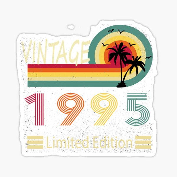 "Vintage 1995 Limited Edition - 1995 Birthday 27th Birthday Gift ...