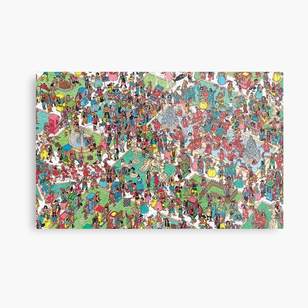 "Where's Wally - find Wally Book" Metal Print for Sale by PedroCorga ...