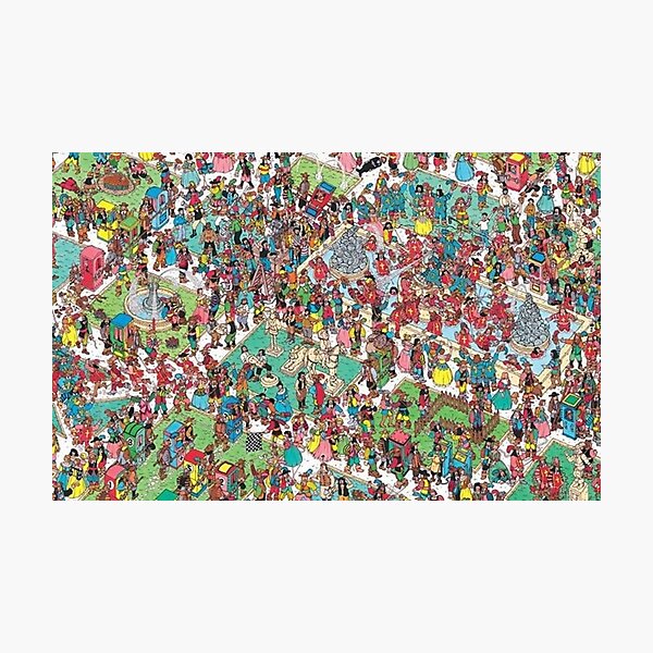 "Where's Wally - find Wally Book" Photographic Print by PedroCorga ...