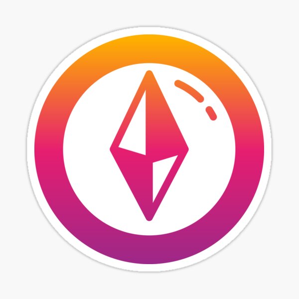 "Ethereum (ETH) Color Cryptocurrency" Sticker by pedriniv | Redbubble