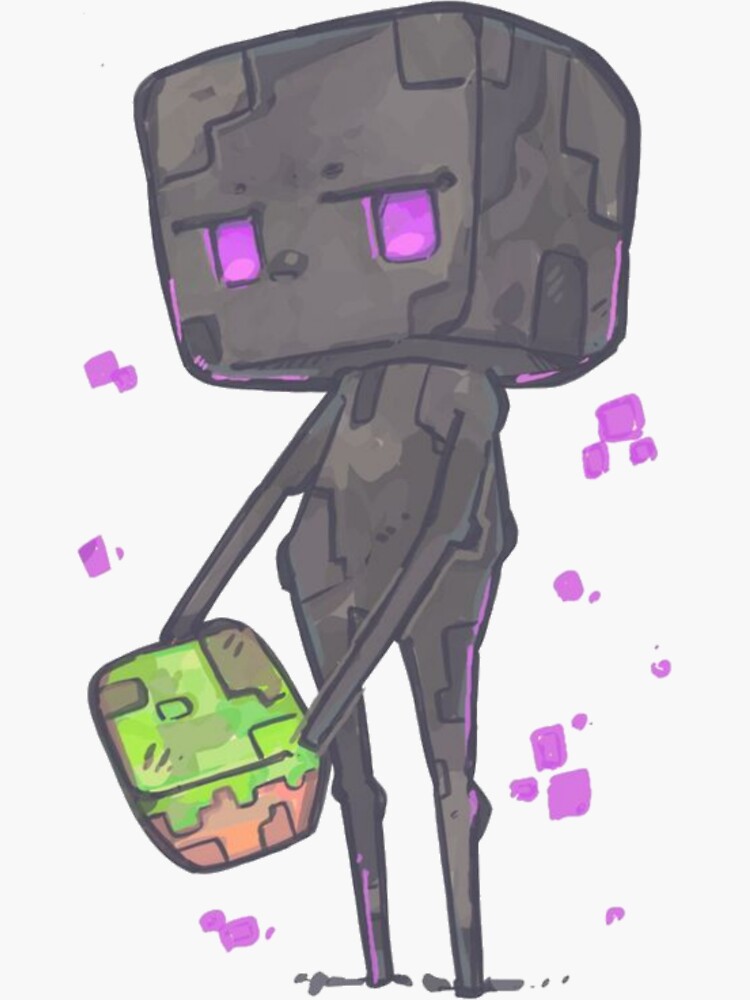 "minecraft enderman" Sticker for Sale by MinecraftShop | Redbubble