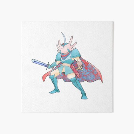 "Axolotl Knight" Art Board Print by jhammo01 | Redbubble