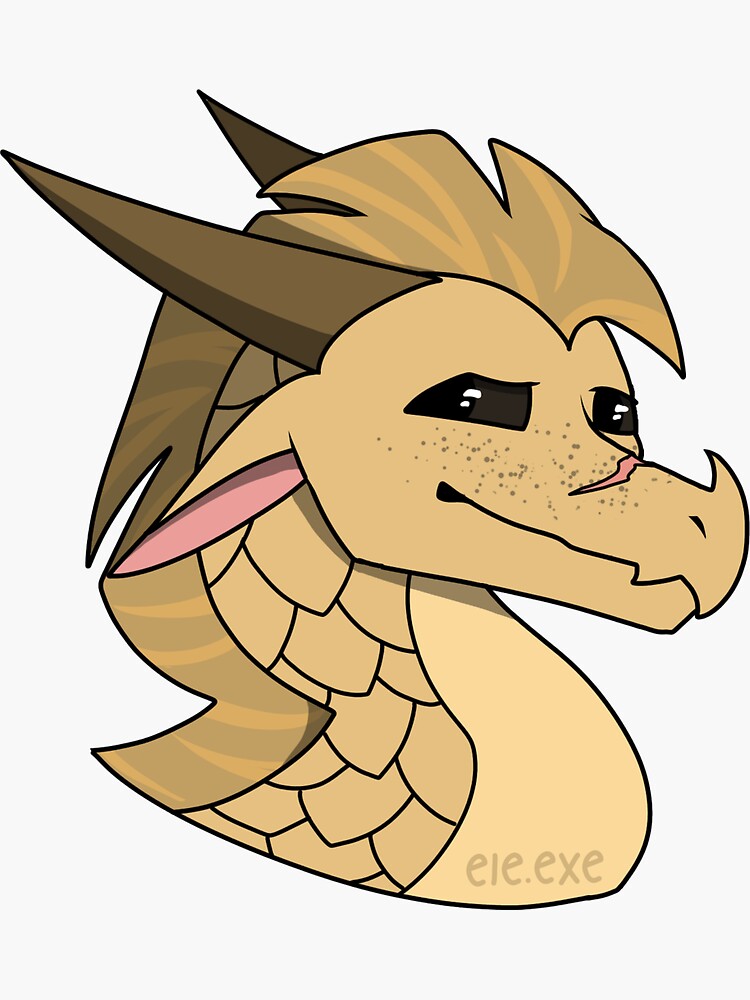 "Qibli wings of fire " Sticker by Elegance0Arts | Redbubble