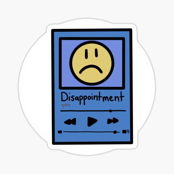 "Disappointment Album" Sticker by secretlykimmy | Redbubble