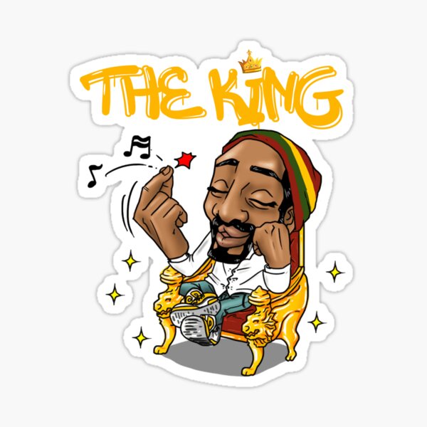 "The KinG" Sticker for Sale by ChallengesSide | Redbubble