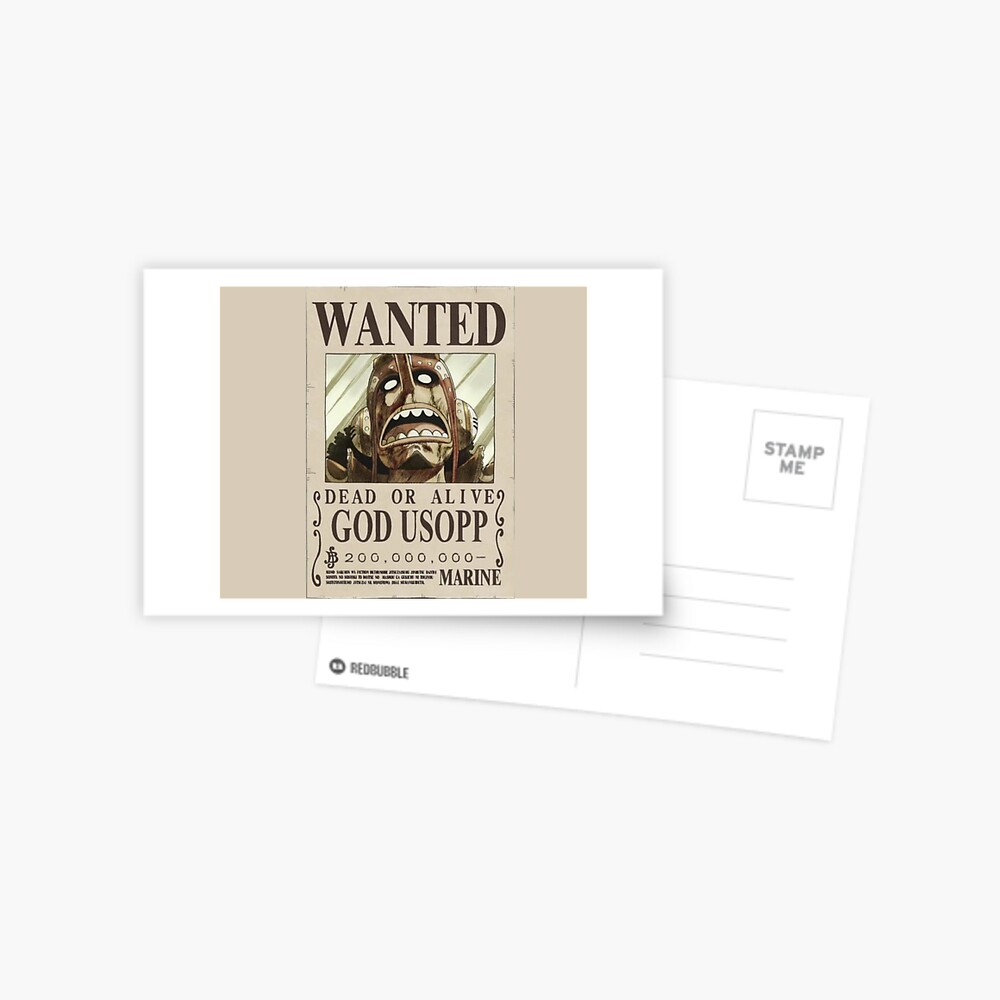 "One Piece Usopp Current Wanted Poster , One Piece Wanted Poster ...