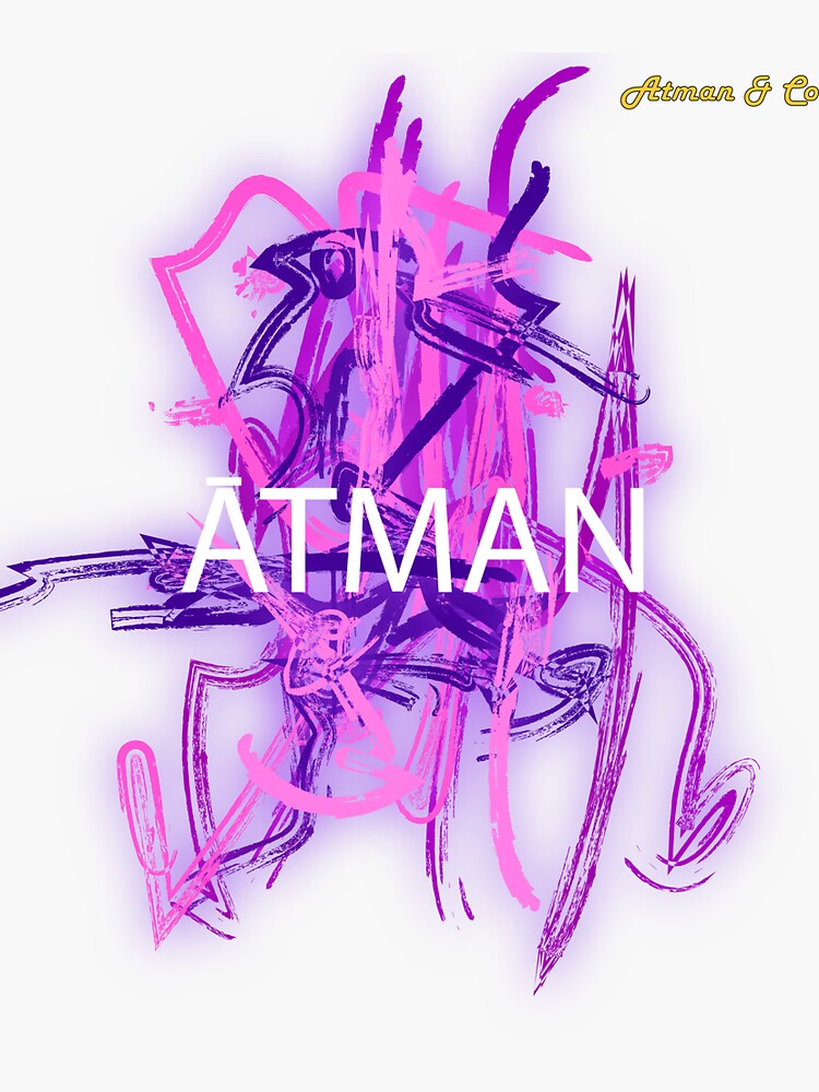 "Atman and the violate flame" Sticker for Sale by AtmanCo | Redbubble