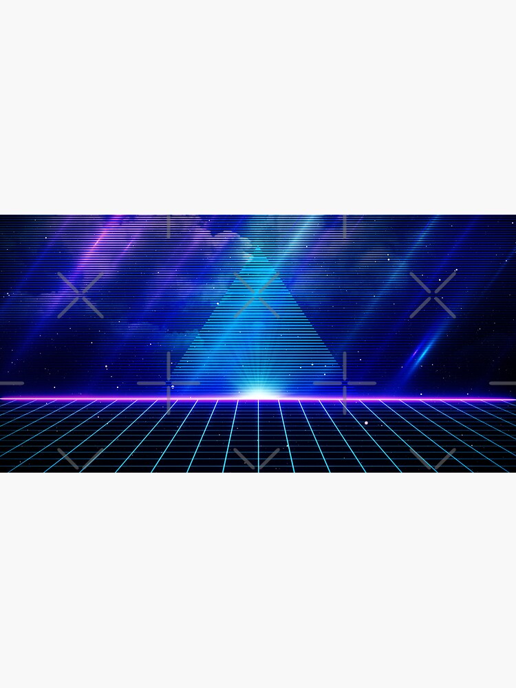 "Retro Vaporwave mousepad, neon tokyo street art, Purple Japanese anime ...