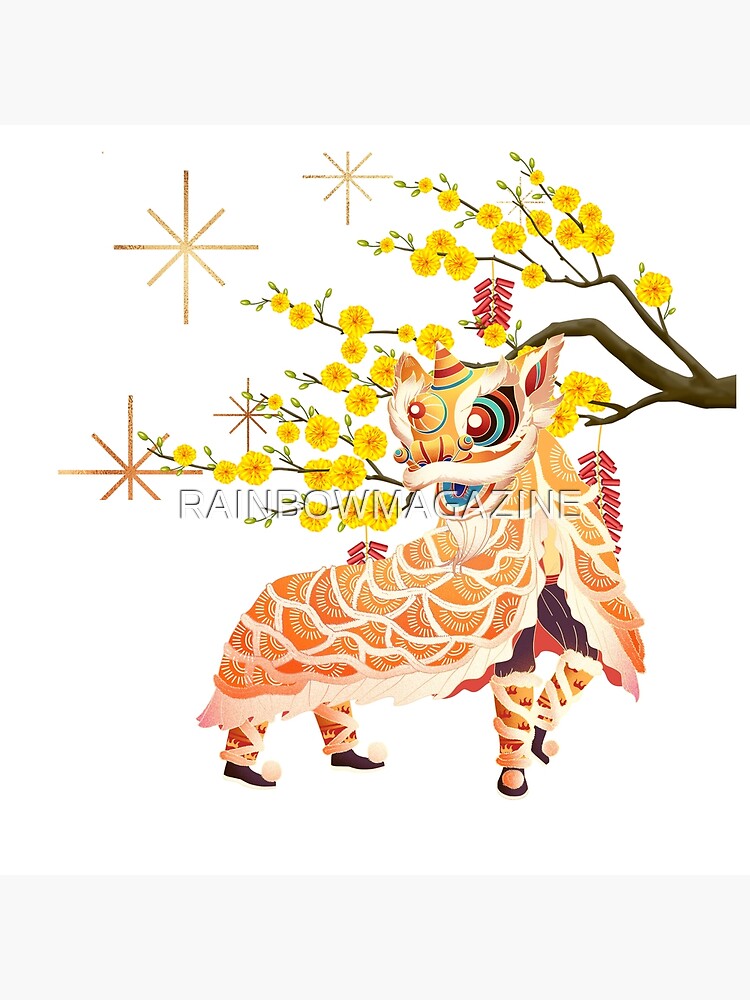 "Lunar year, behind the tiger as a lucky animal, this art brings the ...
