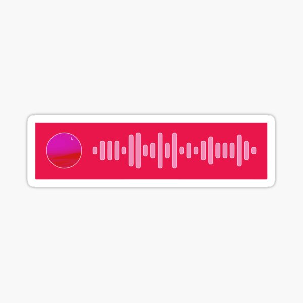 "LANY MALIBU NIGHTS SPOTIFY CODE" Sticker for Sale by Amymarado | Redbubble