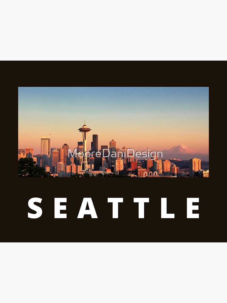 "Seattle " Sticker for Sale by MooreDaniDesign | Redbubble
