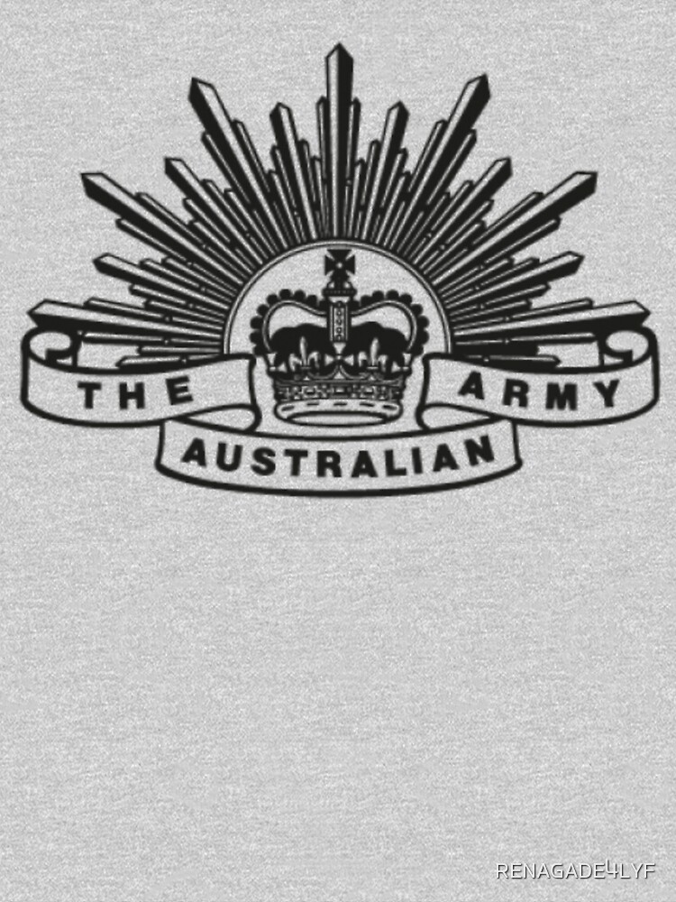 "Australian Army Rising Sun Black & White" T-shirt for Sale by ...