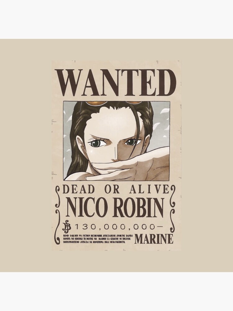 "One Piece Nico Robin Current Wanted Poster , One Piece Wanted Poster ...