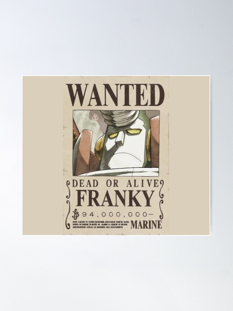 One Piece Wanted Poster Franky