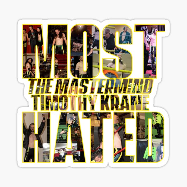 "Most Hated Colour Yellow Outline" Sticker by timothykrane | Redbubble