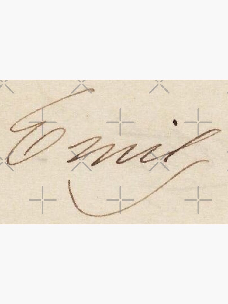 "Emily Dickinson - Emily's signature" Sticker by bertapenem97 | Redbubble