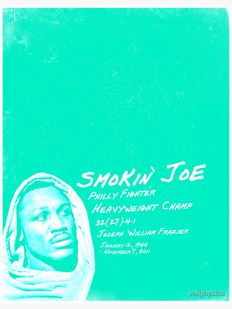 "Smokin Joe" Sticker for Sale by pollylopsicle | Redbubble
