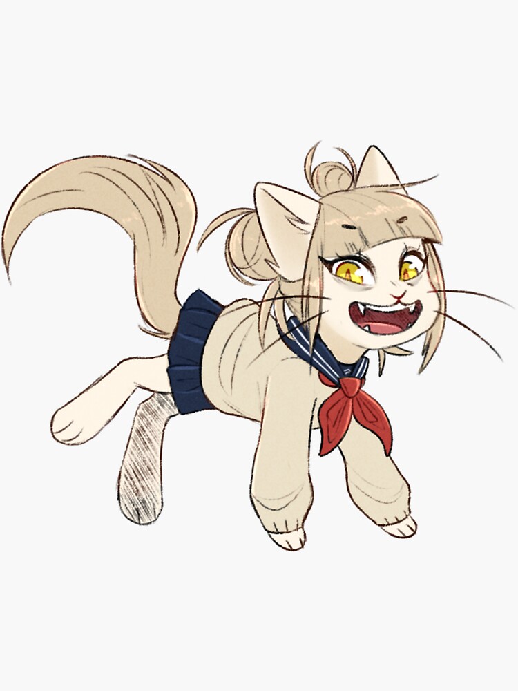 Pegatina «Gato Himiko Toga de My Hero Academia» de GhostfaceNikoll ...