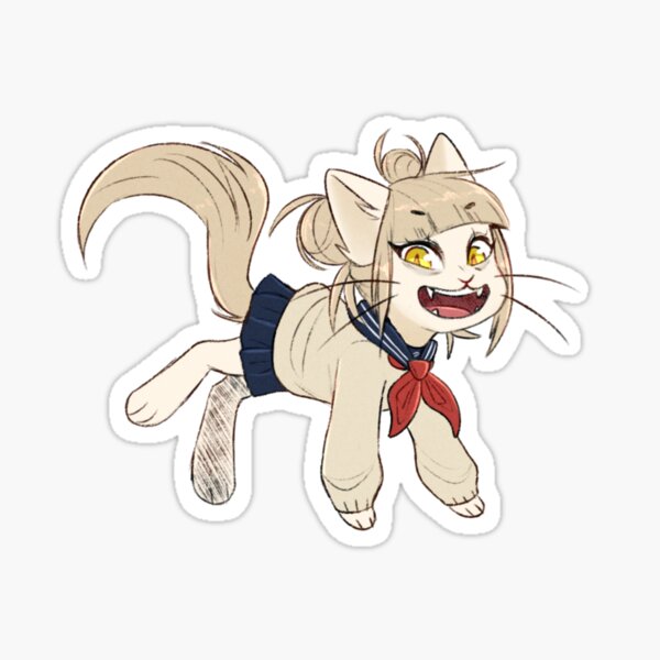 Pegatina «Gato Himiko Toga de My Hero Academia» de GhostfaceNikoll ...