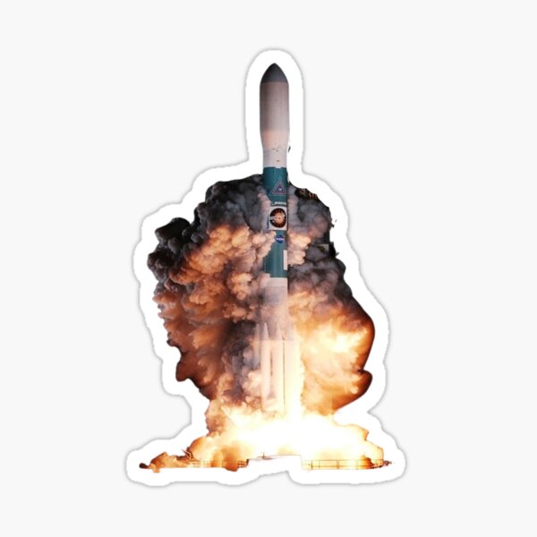 "Delta 3 Rocket " Sticker by Noahbnn | Redbubble
