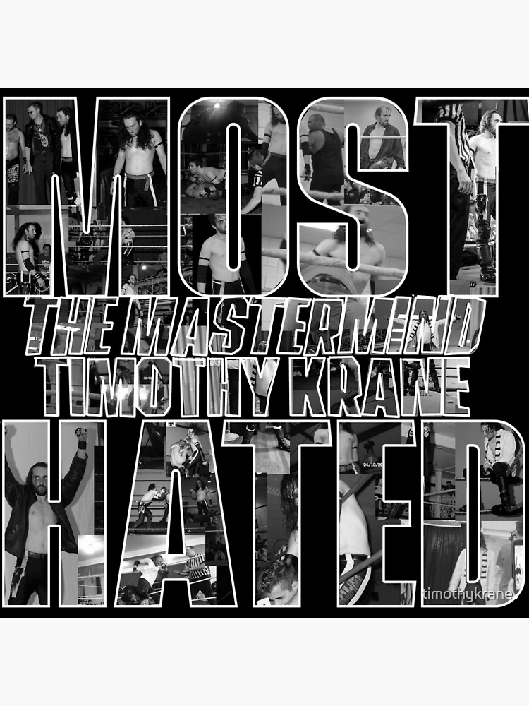 "Copy of Most Hated Black and White Black Outline" Poster for Sale by ...