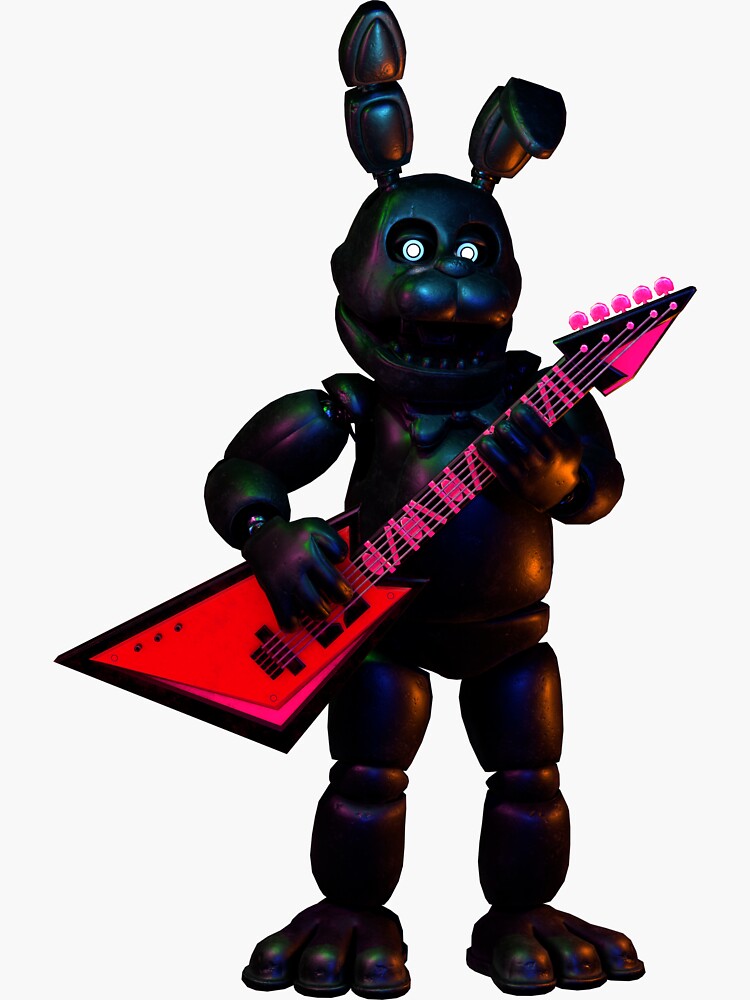 Pegatina «FNAF Neón Bonnie» de ChocolateColors | Redbubble