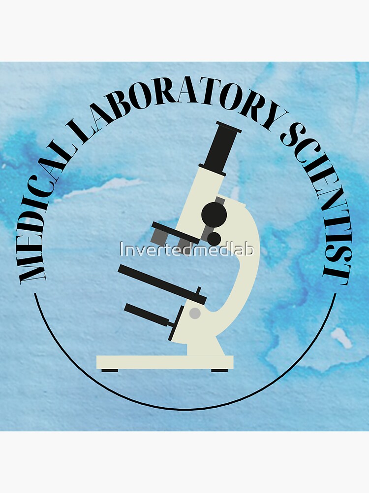 "Medical Laboratory Scientist Technologist Microscope Sticker, Magnet ...
