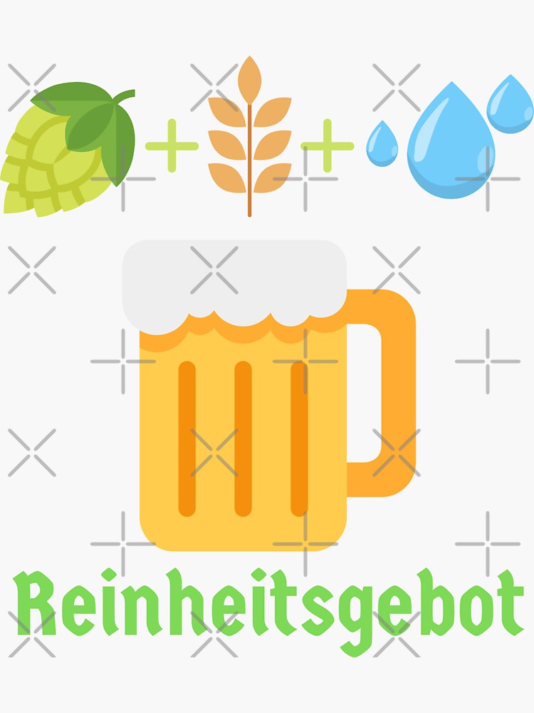 "Beer Purity Law Reinheitsgebot Oktoberfest" Sticker by MacAndMoose ...