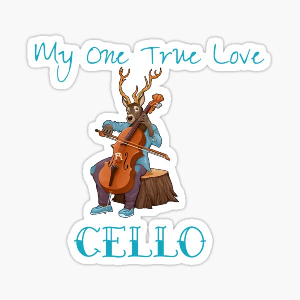 "Cello Love" Sticker by ShalynW | Redbubble
