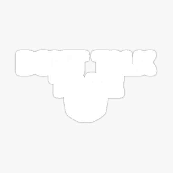 "Masked Singer Merch The Masked Singer Dont Talk To Me " Sticker for ...