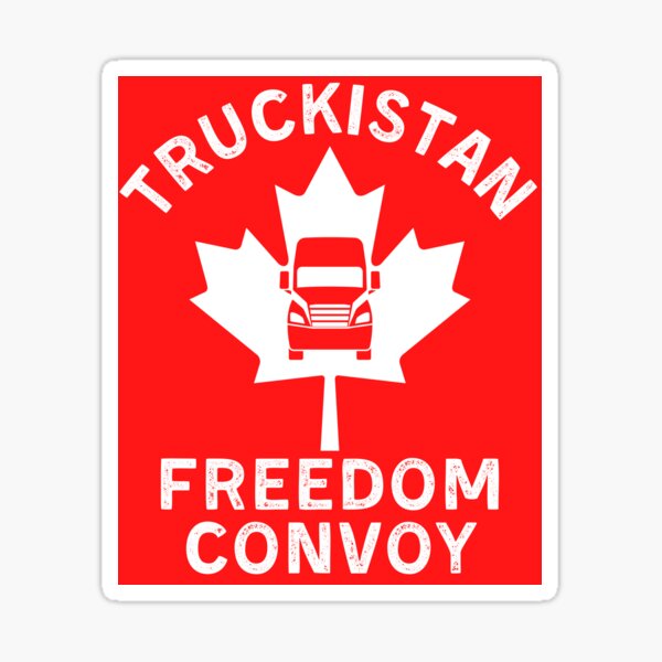 "Truckistan Freedom Convoy" Sticker for Sale by WoodburyLake | Redbubble