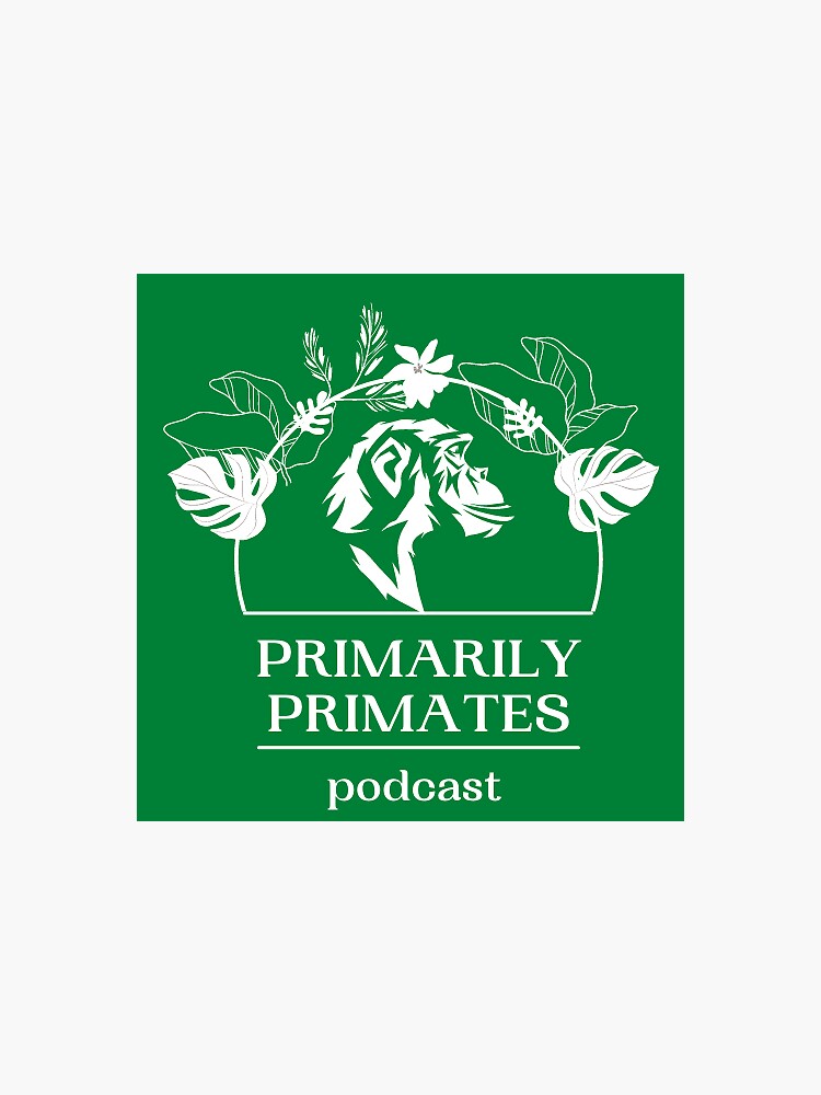 "Primarily Primates Podcast Logo" Sticker by PrimatesPod | Redbubble