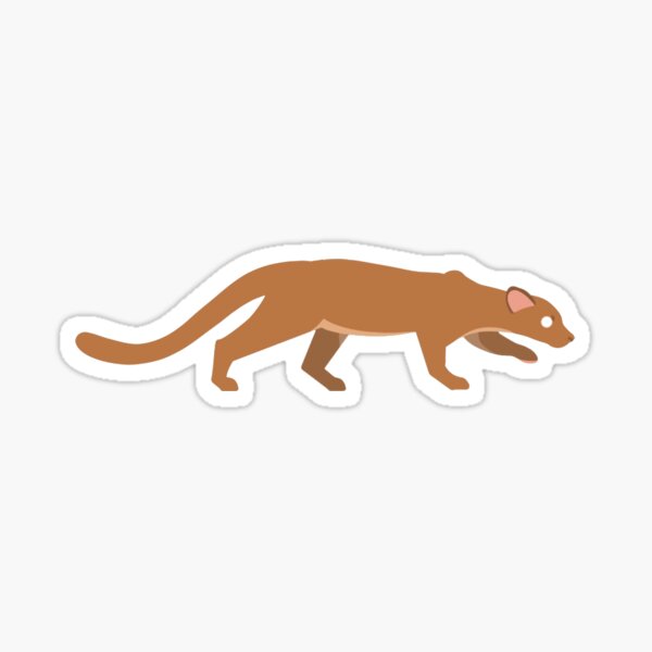 "Fossa" Sticker for Sale by NickLionRider | Redbubble