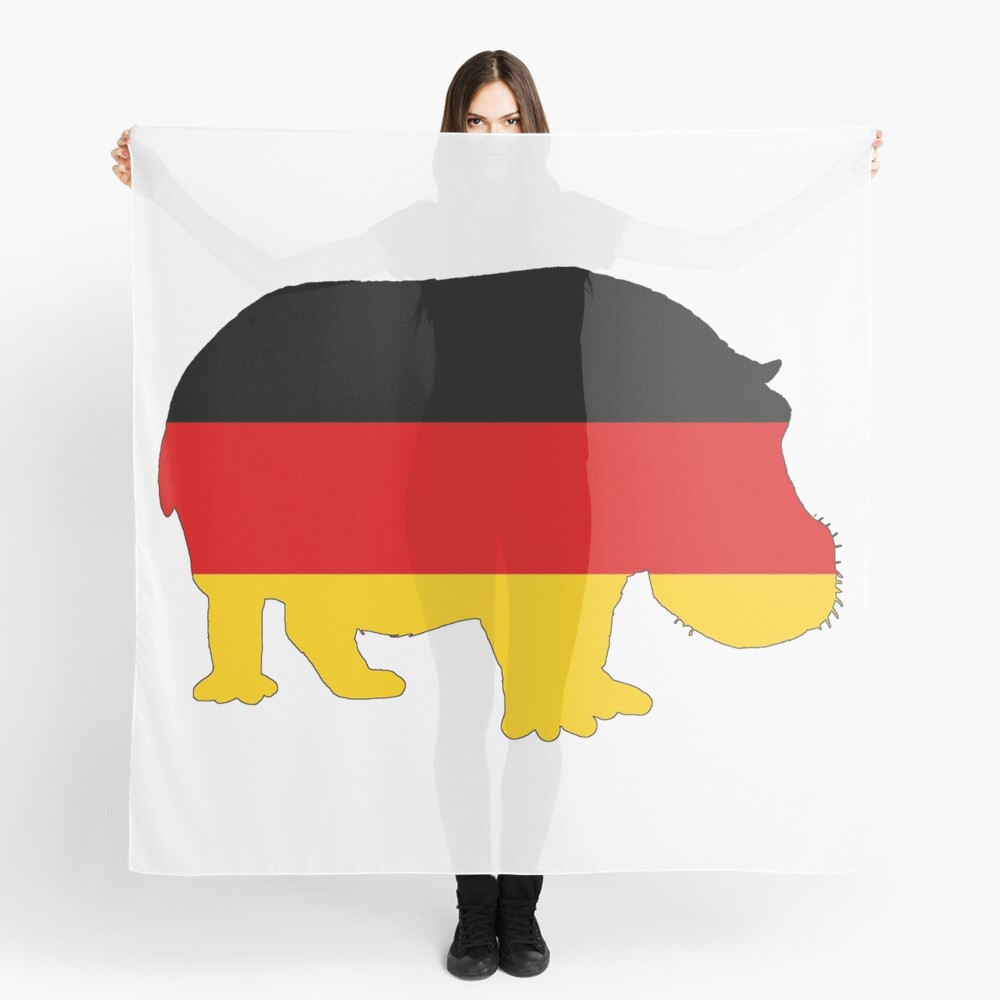 "German Flag - Hippo" Scarf for Sale by DelirusFurittus | Redbubble