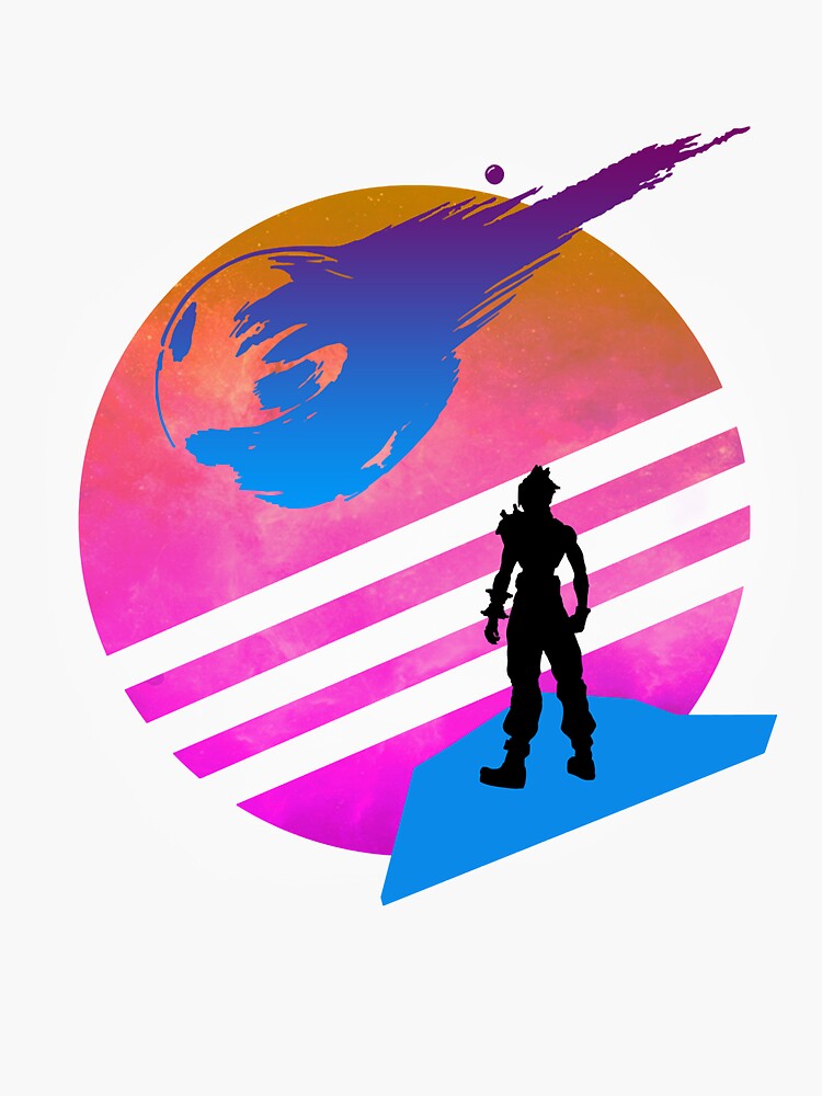 "Cloud Meteor FF7 Classic ." Sticker by tadhgstewar | Redbubble