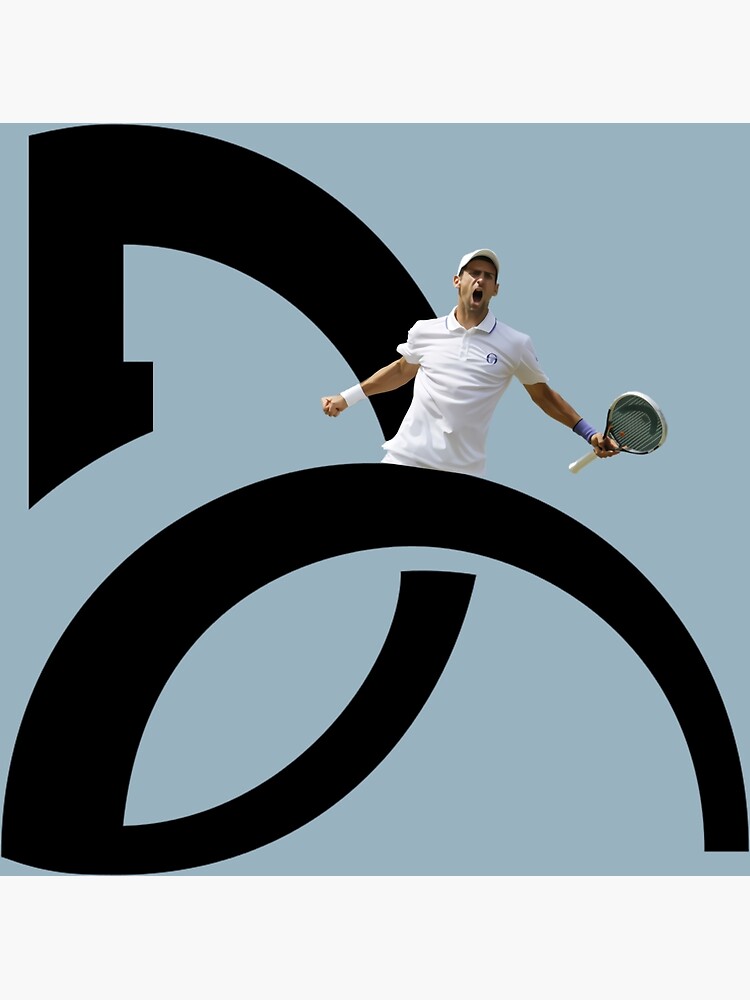 "Novak Djokovic Logo With Novak #f49" Poster by JillPrietoJPL | Redbubble