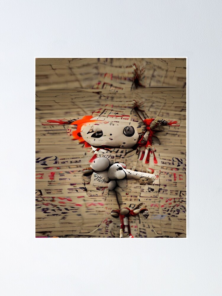 "Creepy Cute Paper Voodoo Doll - Magic - Wiccan - Voodoo" Poster for ...