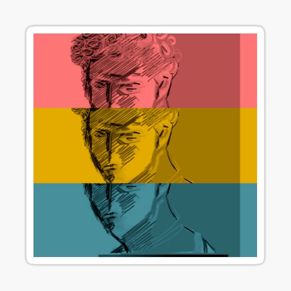 "NEW CLASSICAL SERIES: GUY I" Sticker for Sale by artofkio | Redbubble