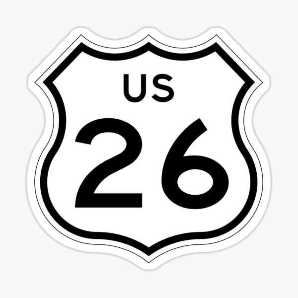 "U.S. Route 26." Sticker for Sale by BryanChien | Redbubble