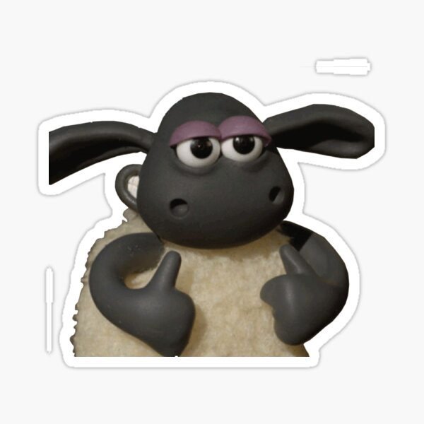 "Shaun the sheep " Sticker by theredfoxs | Redbubble