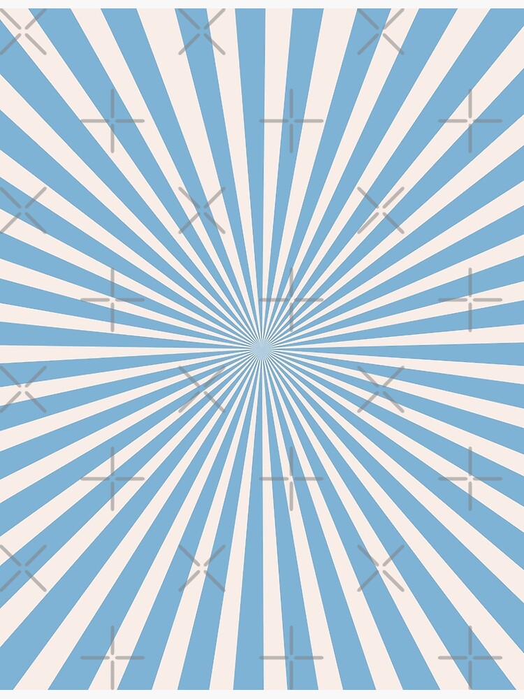 "Classic Vintage Retro Stripes Pattern Blue" Poster for Sale by ...