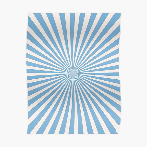 "Classic Vintage Retro Stripes Pattern Blue" Poster for Sale by ...