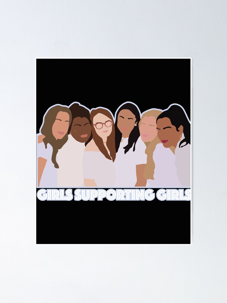 "Girls Supporting Girls (1)" Poster for Sale by Purplerushh | Redbubble