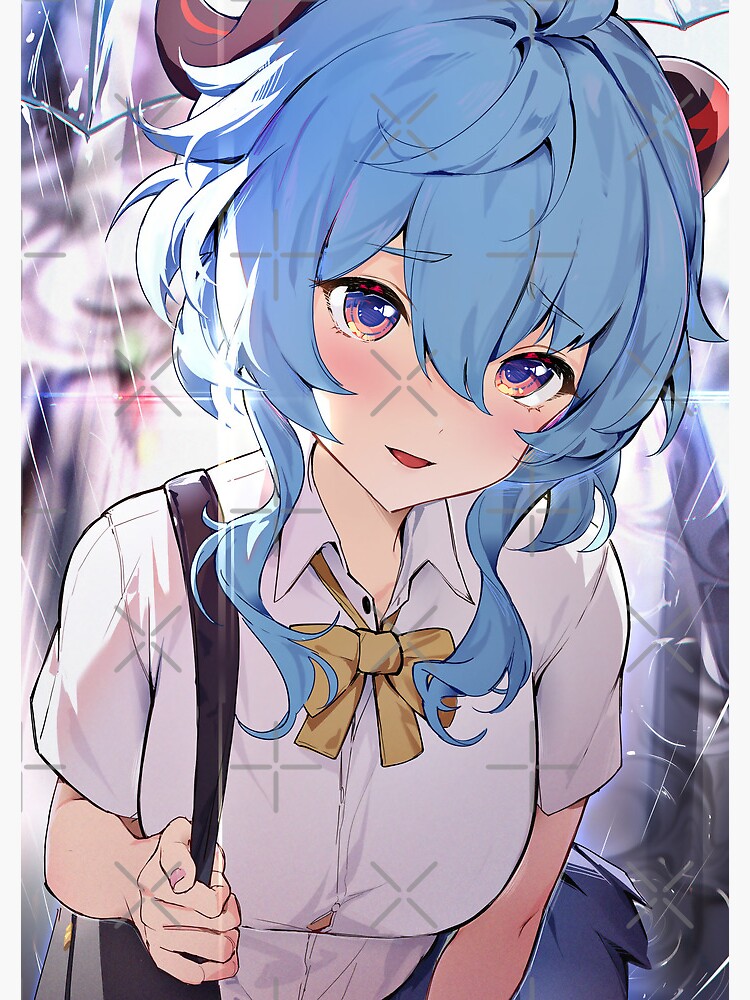 Cuaderno de espiral «Uniforme escolar Ganyu Genshin Impact» de genshinwaifus | Redbubble