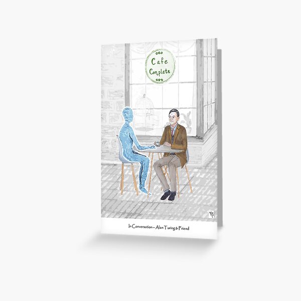 "In Conversation - Alan Turing and Friend" Greeting Card for Sale by MI ...