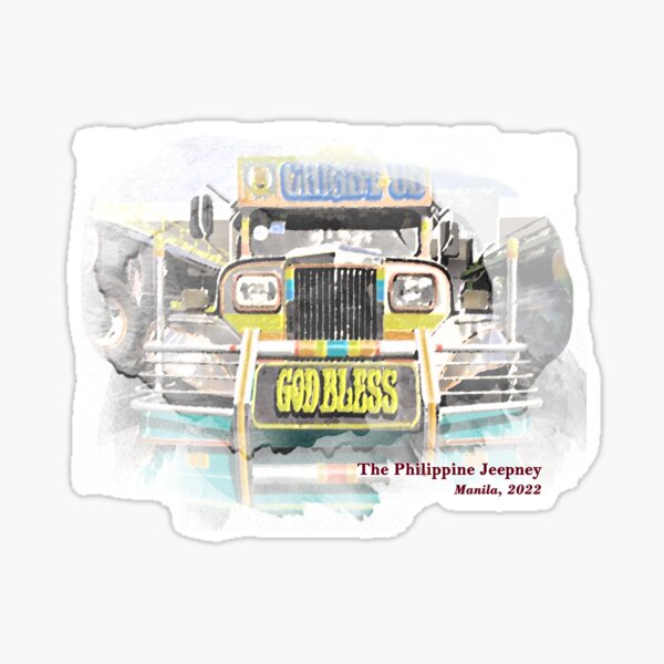 "Philippine Jeepney" Sticker by Aeravi | Redbubble