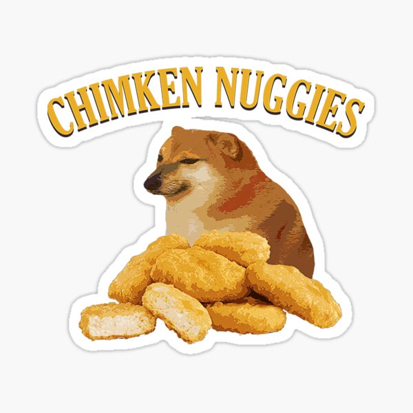 "Tazas Cheems Meme" Sticker by andrahortyanan | Redbubble