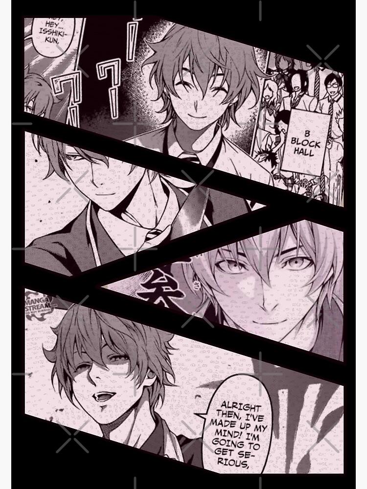"Satoshi Isshiki Food Wars Shokugeki no Soma Manga Panel Design" Art ...