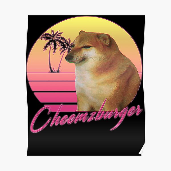 "Tazas Cheems Meme" Poster by andrahortyanan | Redbubble